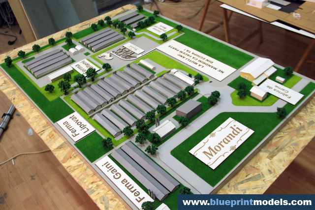 Chicken Farms Architectural Scale Model | Architectural Scale Models