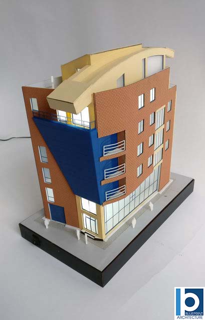 Concrete Office Building Architectural Model | Architectural Scale Models