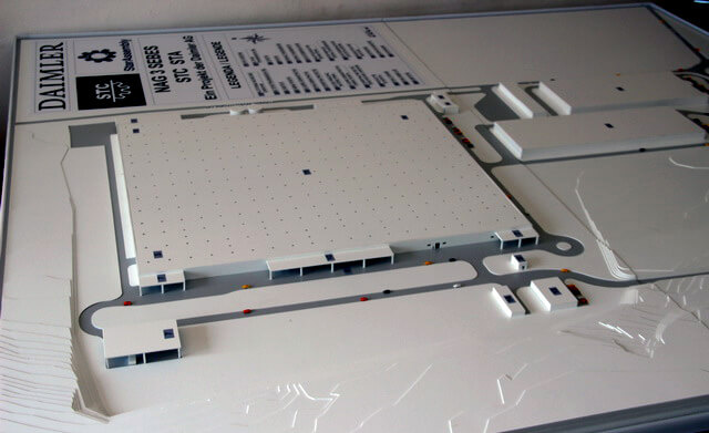 Daimler Factory - 1:500 scale | Architectural Scale Models