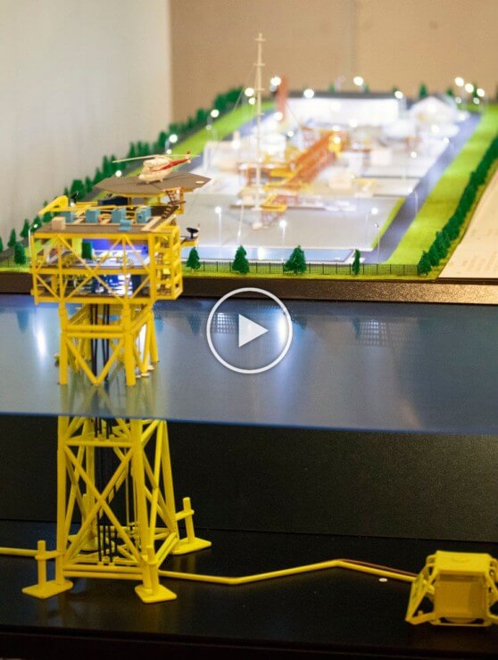 Gas platform model | Architectural Scale Models