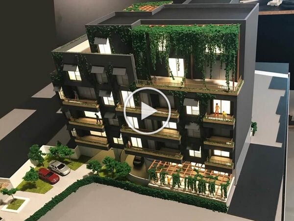 Central District – Apartment Buildings | Architectural Scale Models