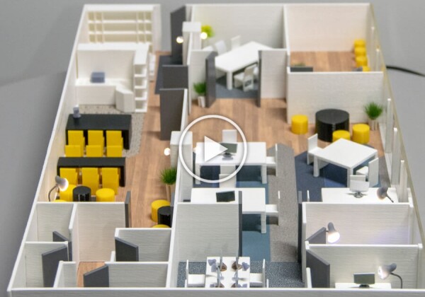 Floor Plan Model – Office Building | Architectural Scale Models